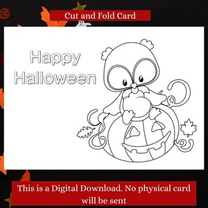 9 Halloween Card Designs, Color the Cards in Anyway You Want To ...