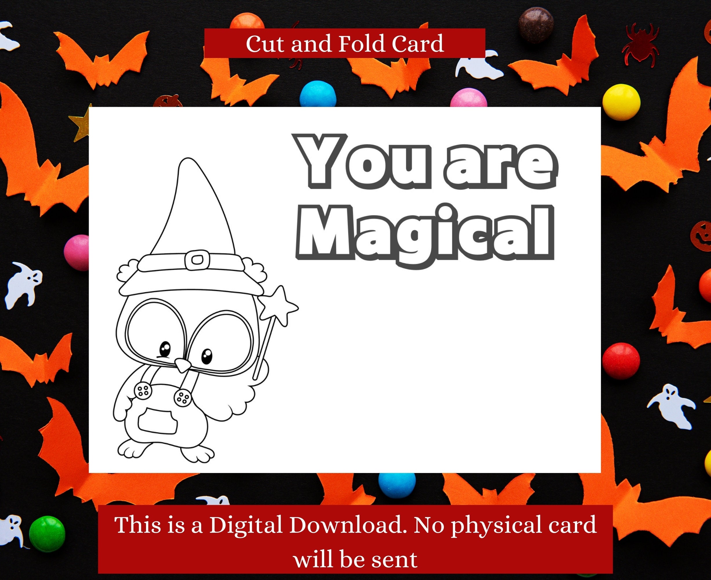 9 Halloween Card Designs, Color the Cards in Anyway You Want To ...
