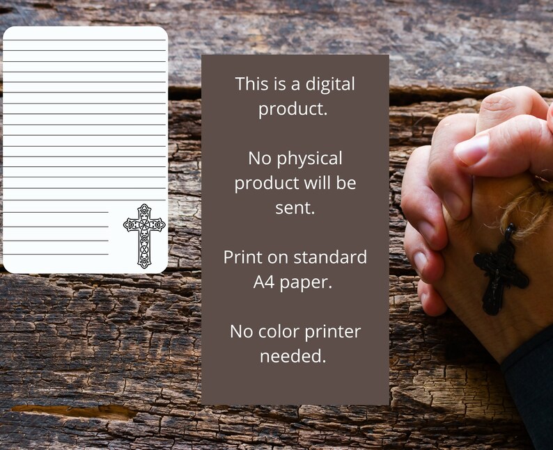 10 Religious Stationery Pages, 5 With Bible Verse & 5 With Biblical ...