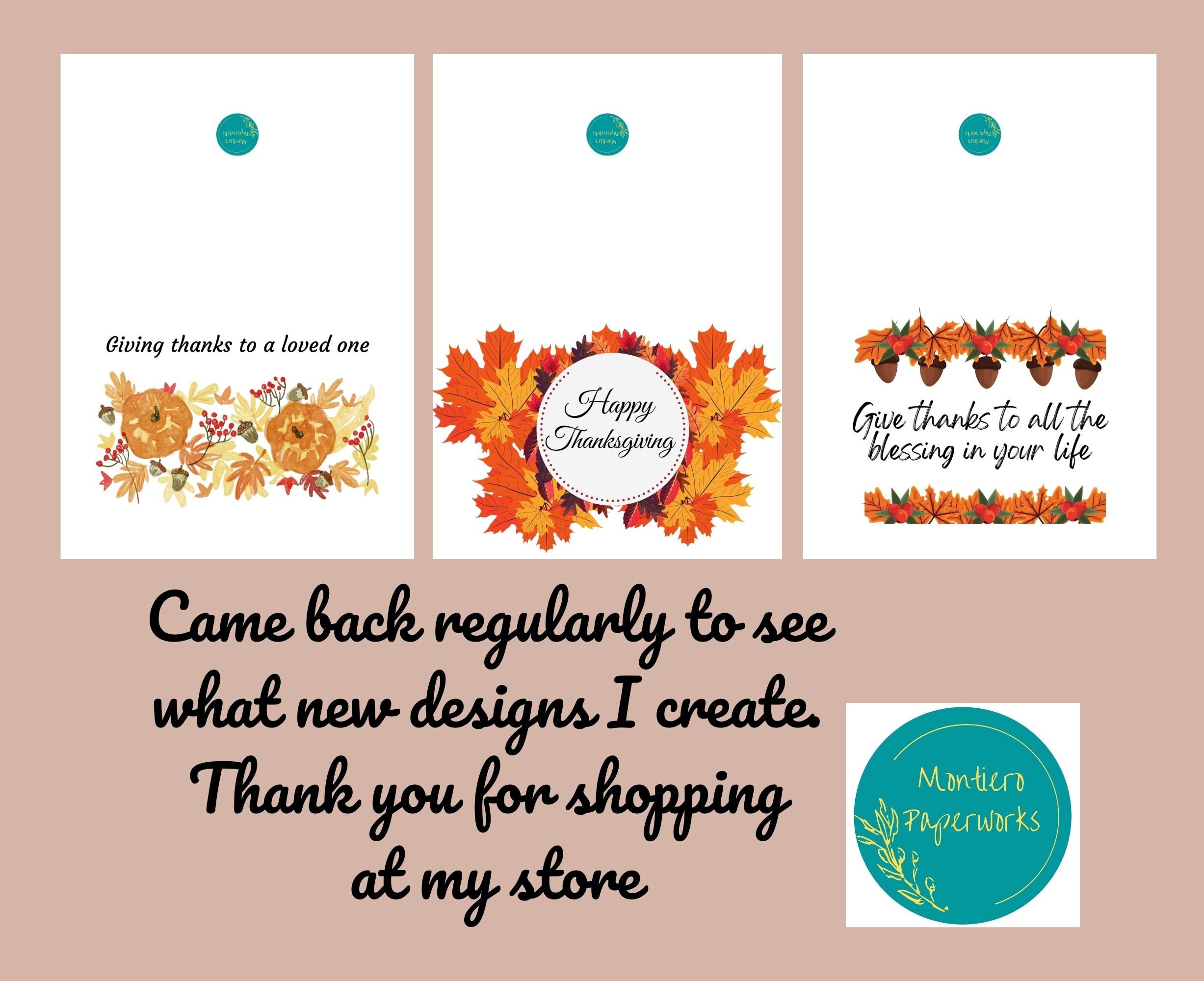 Thanksgiving Card, Blank Card, Printable Card, 7x5in Card - Etsy