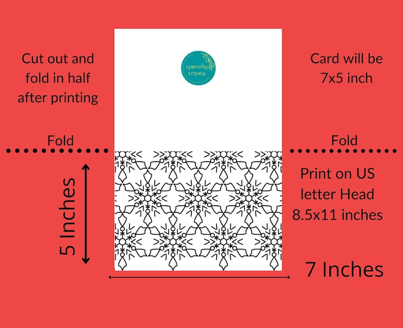 10 Christmas Designs That Are Snowflaked Themed, Color in the Card the ...