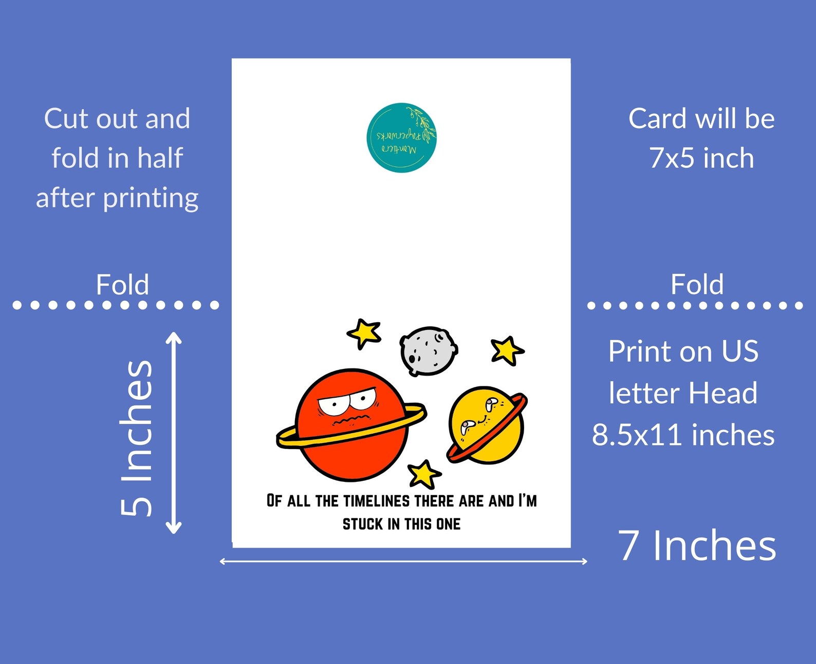 Humor Card, Joke About Timelines, Use for Any Occasion, Blank Inside ...