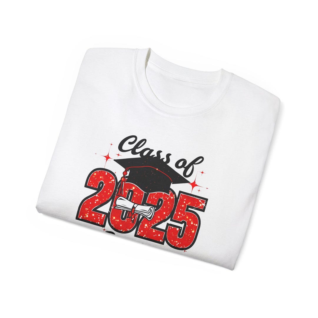 Senior 2025 Unisex Tee Shirt Graduation Gift, School Spirit, Memory ...