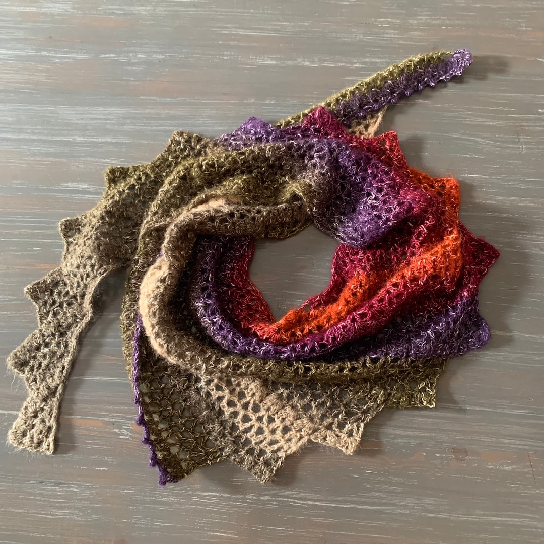 Crocheted Tendril Shawl - Etsy
