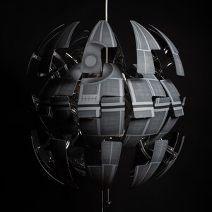 Ikea PS 2014 Star Wars Death Star Exploding Pendant Ceiling Light Lamp ...