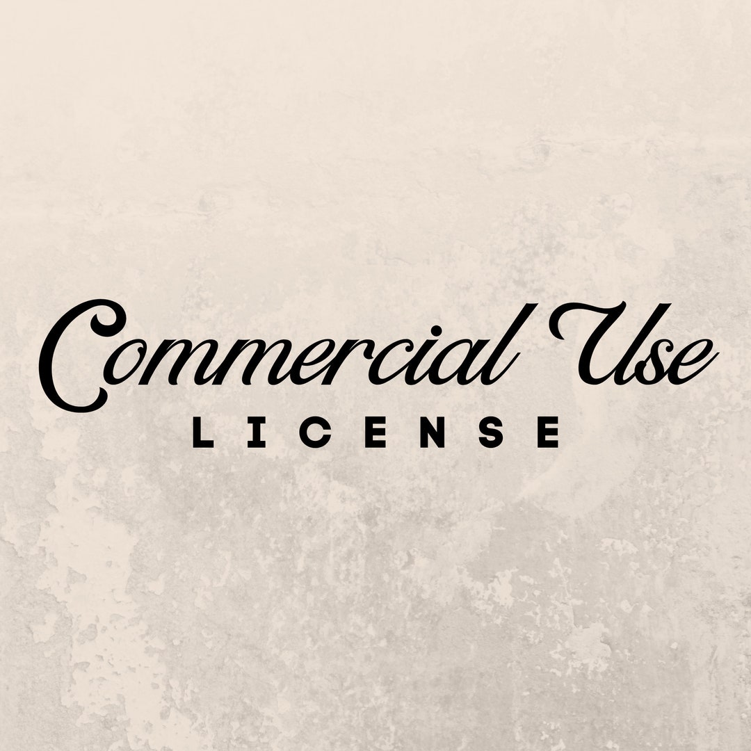 Basic Commercial Use License for SVG Files up to 500 Uses T-shirt and ...