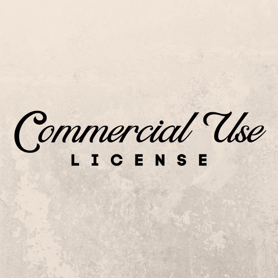 Basic Commercial Use License for SVG Files up to 500 Uses - Etsy