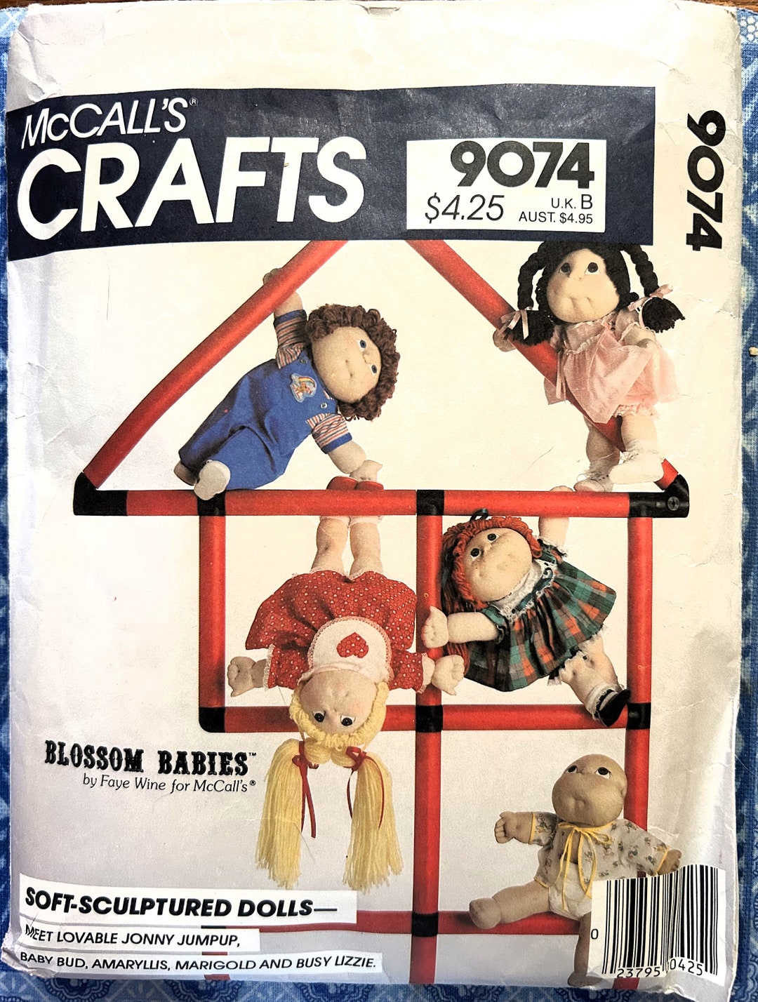 Vintage Doll Pattern, Soft Sculptured Doll Patterns, Doll Clothing ...