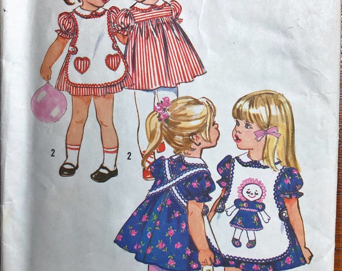 Girls Heirloom Dress, Girls Dress Pattern, Applique Apron Pattern ...