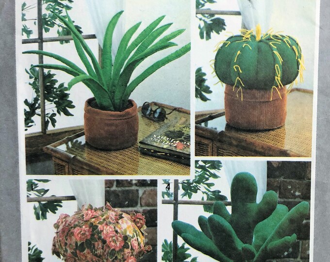 Soft Sculpture Plants, Soft Sculpture Sewing Pattern, Succulents Sewing ...