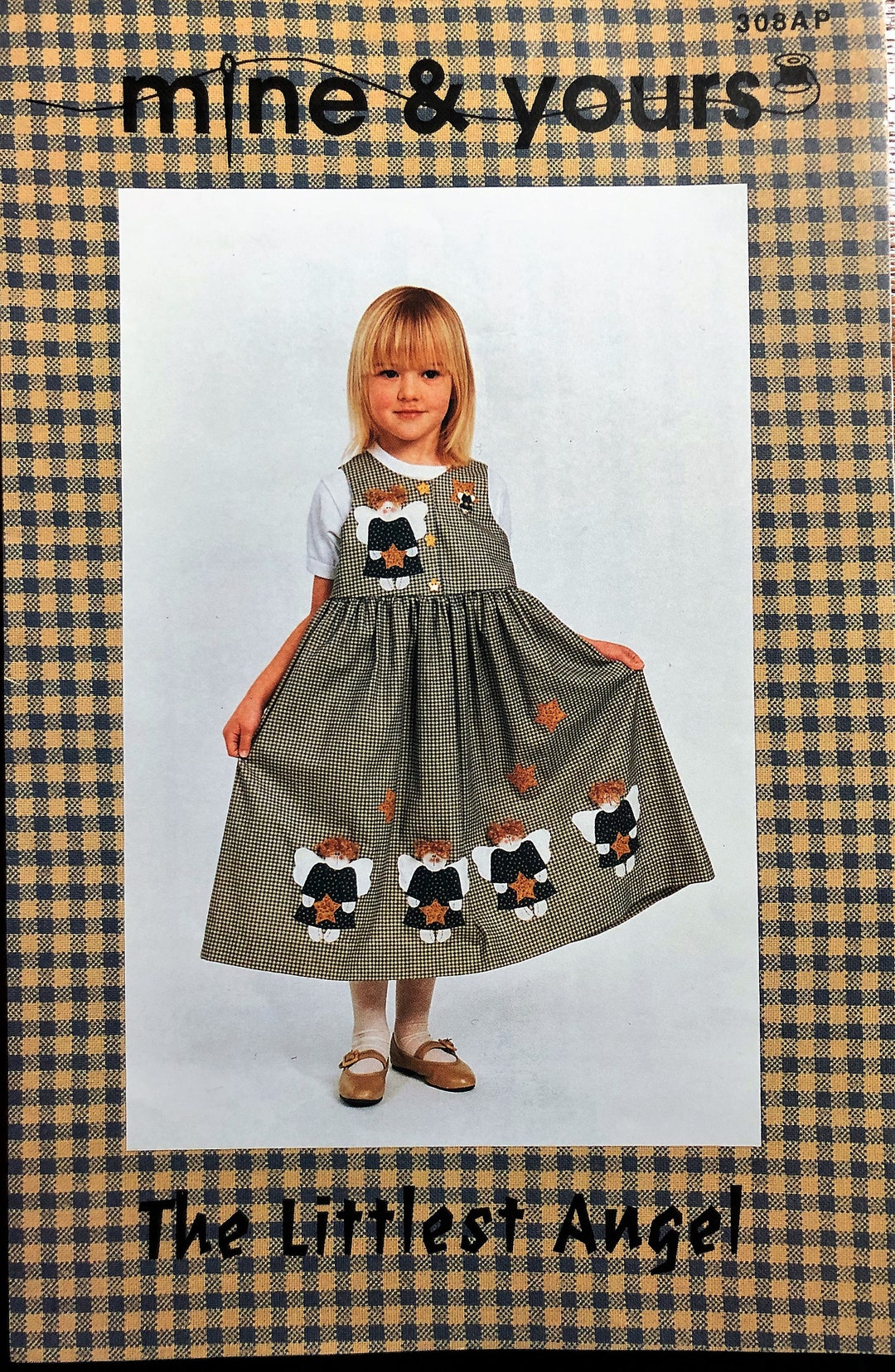 Girls Party Dress Pattern, Girls Jumper Pattern, 1990s Girls Dress ...