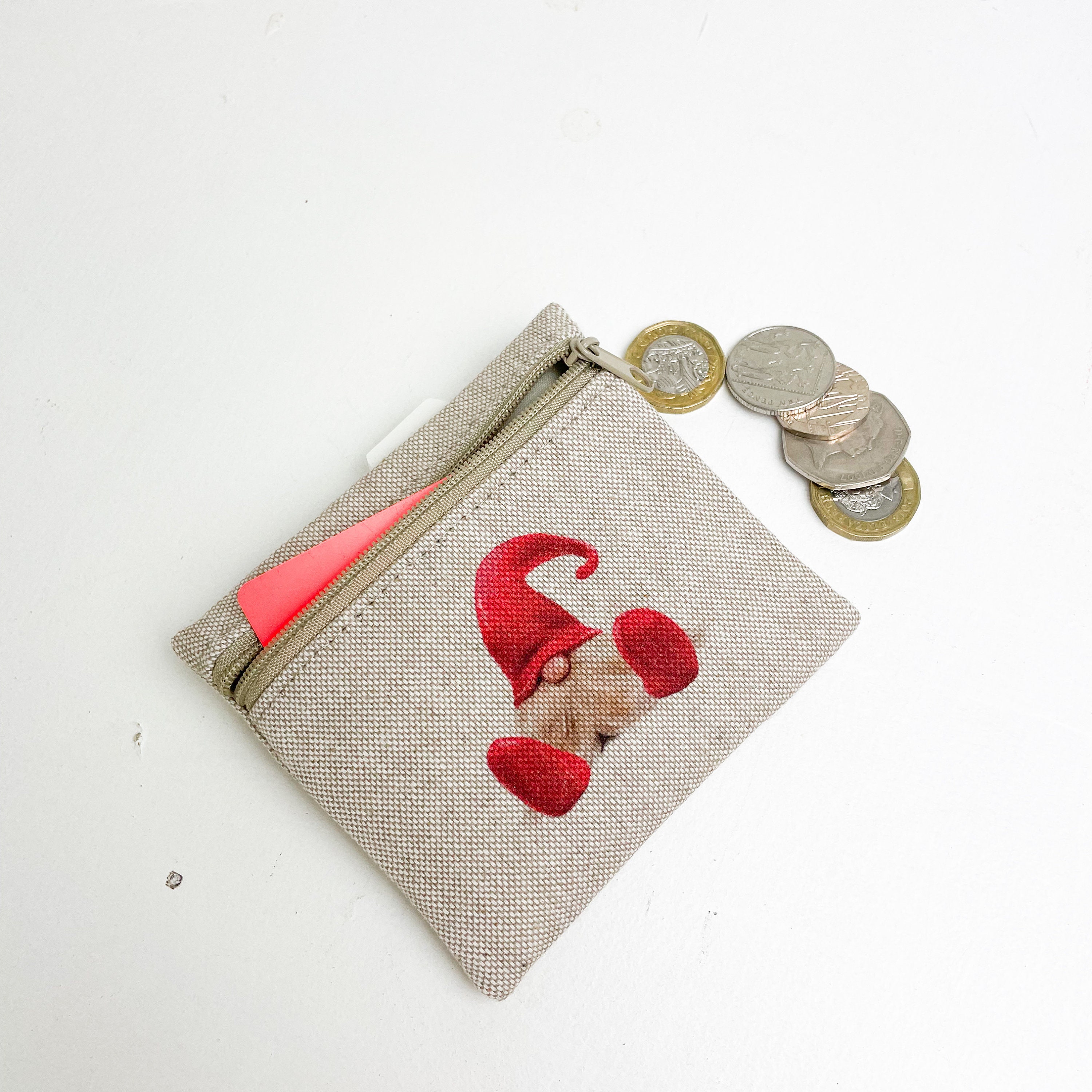 Gonk Coin Purse, Christmas Gonk Lovers Gift, Zipped Purse, Handmade ...