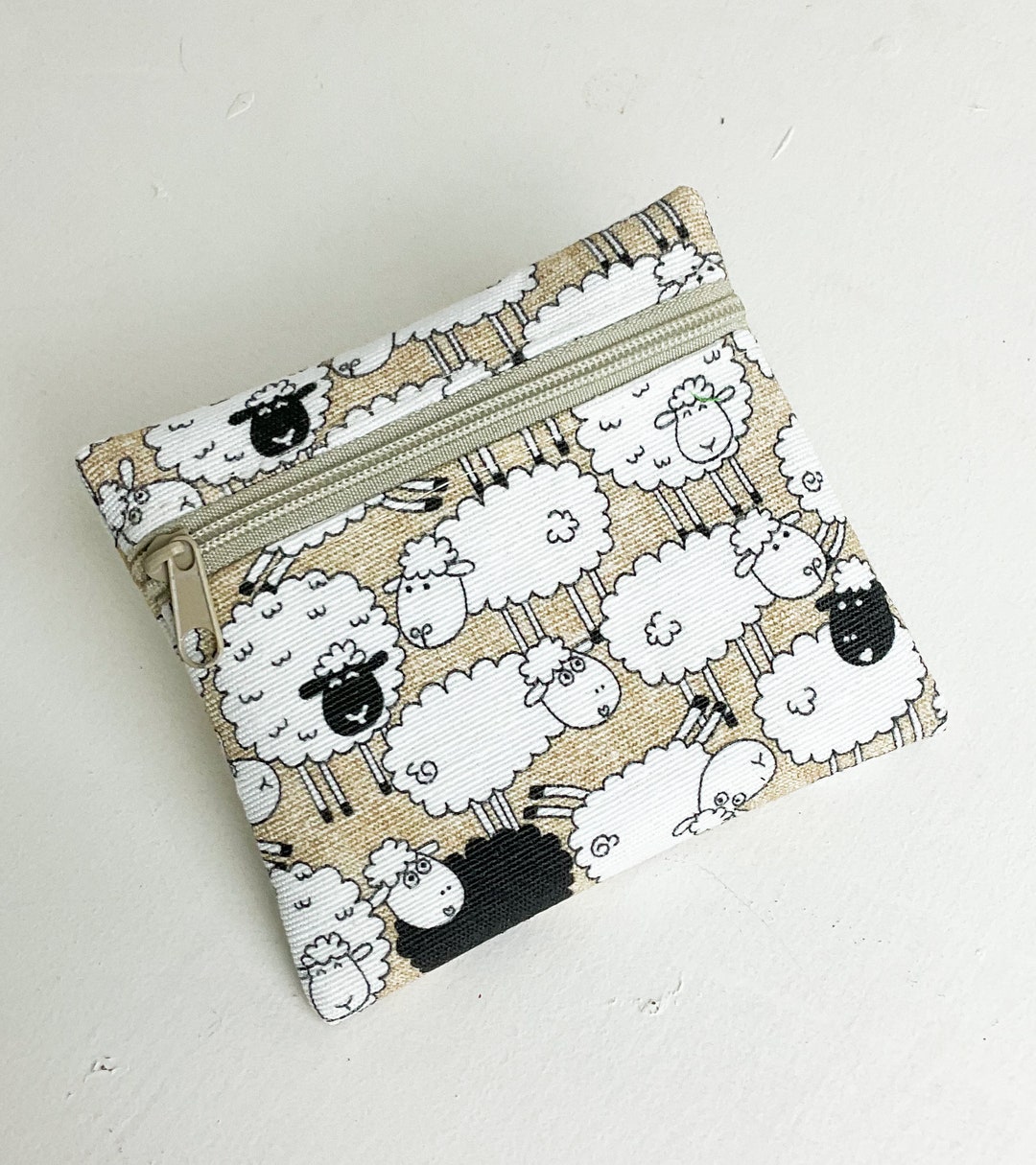Sheep Coin Purse. Sheep Print Coin Purse. Zipped Purse.sheep Lover ...