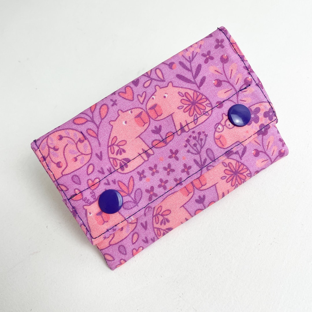 Capybara Wallet, Capybara Gift, Card Wallet, Handmade Card and Coin ...