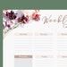 Weekly Planner A4 Floral Boho Week Plan With Priorities Box - Etsy