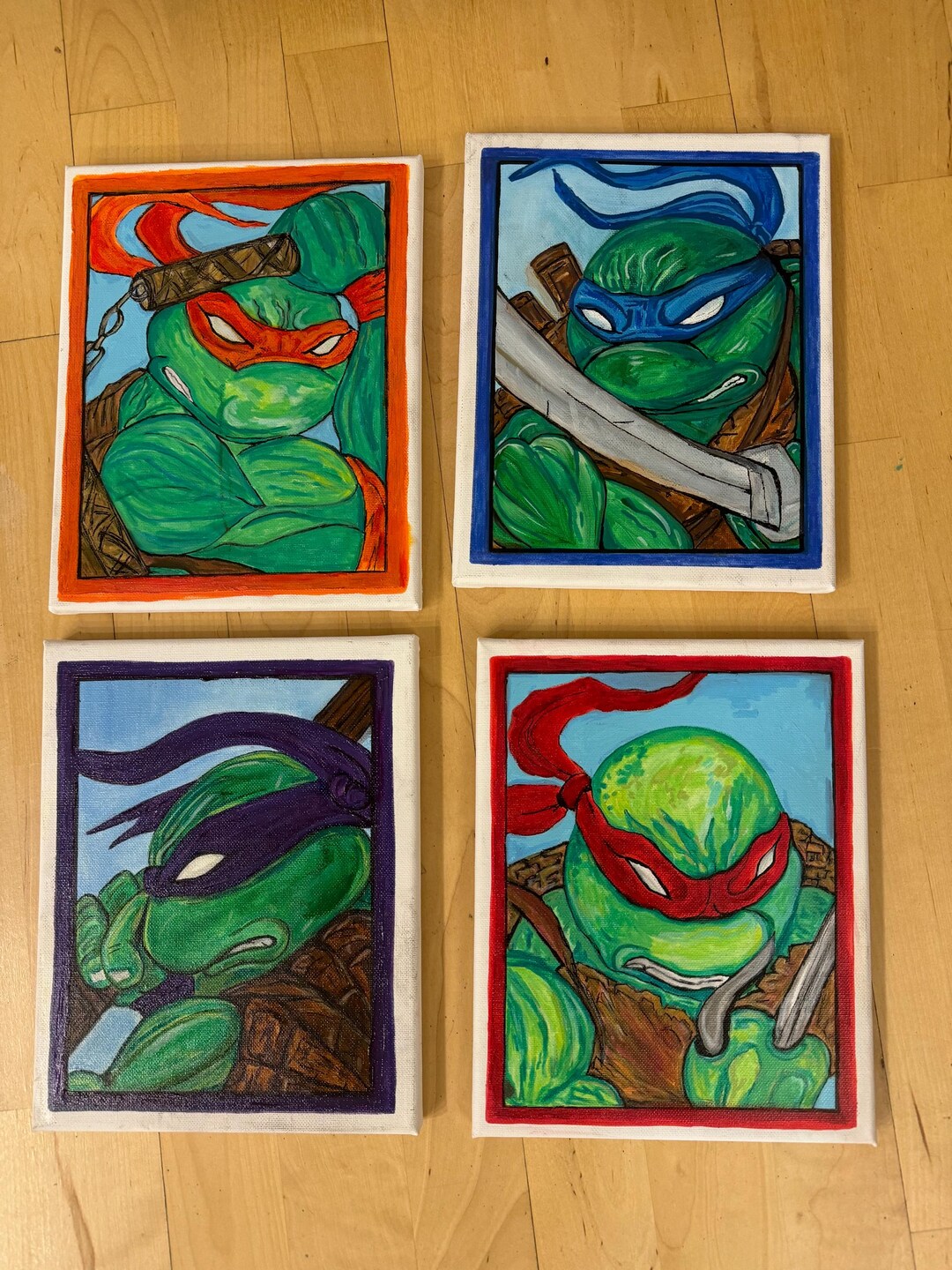 Mutant Turtles Ninja Portraits - Etsy