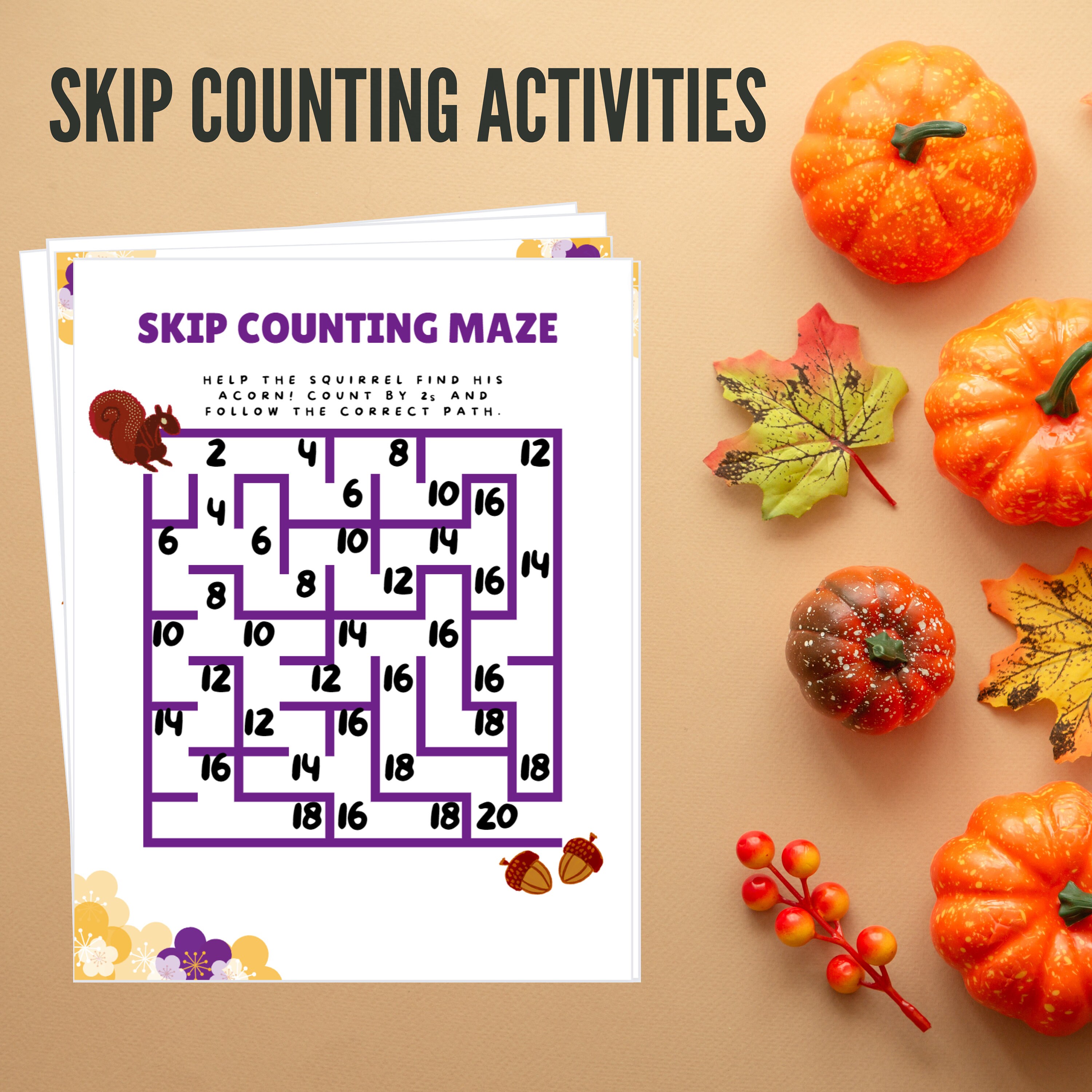 Fall Printable Game, Fall Activities, Printable Activity Sheets for ...