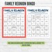 Family Reunion Bingo Games, Find Someone Who Bingo, Ice Breaker Games ...