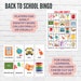 Back to School Games Printable, Printable Bingo, Back to School Bingo ...