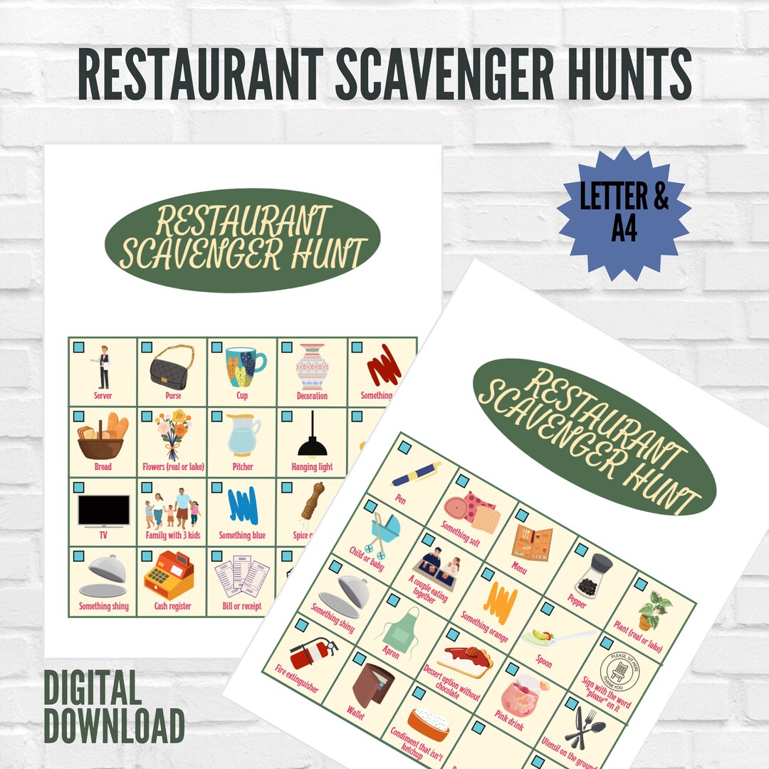 Indoor Scavenger Hunt for Kids, Rainy Day Activities, Indoor Games for ...