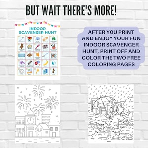 Scavenger Hunt Printable, Fun Games for Kids, Indoor Treasure Hunt ...
