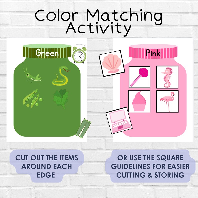 Color Matching Printable, Color Activity, Learning Colors Preschool ...