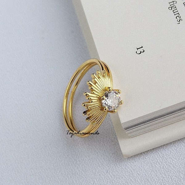 Sunburst Ring - Etsy