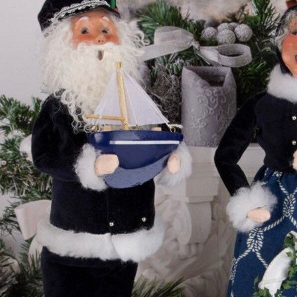 Nautical Santa Figurine - Etsy