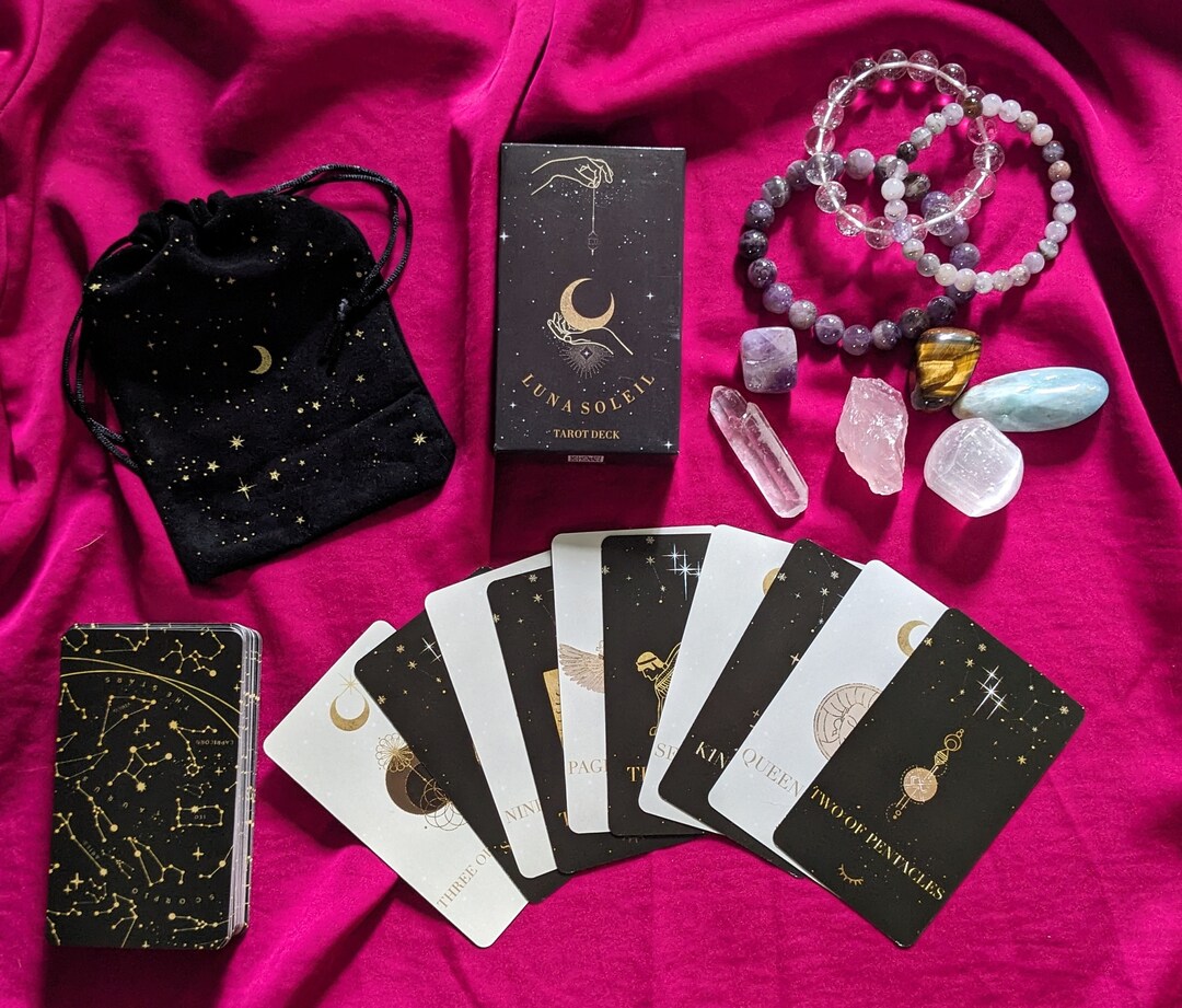 Luna Soleil Tarot Deck Gift Set - Etsy UK