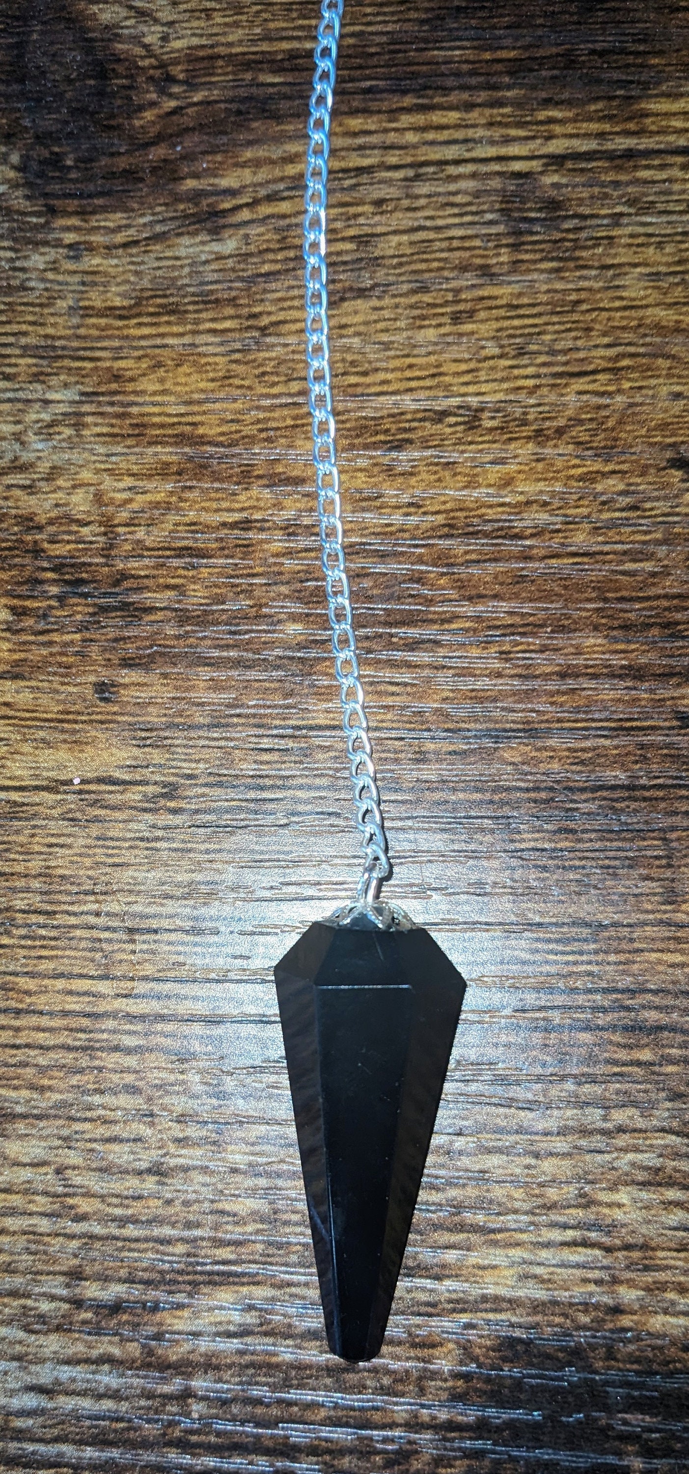 Black Obsidian Pendulum - Etsy
