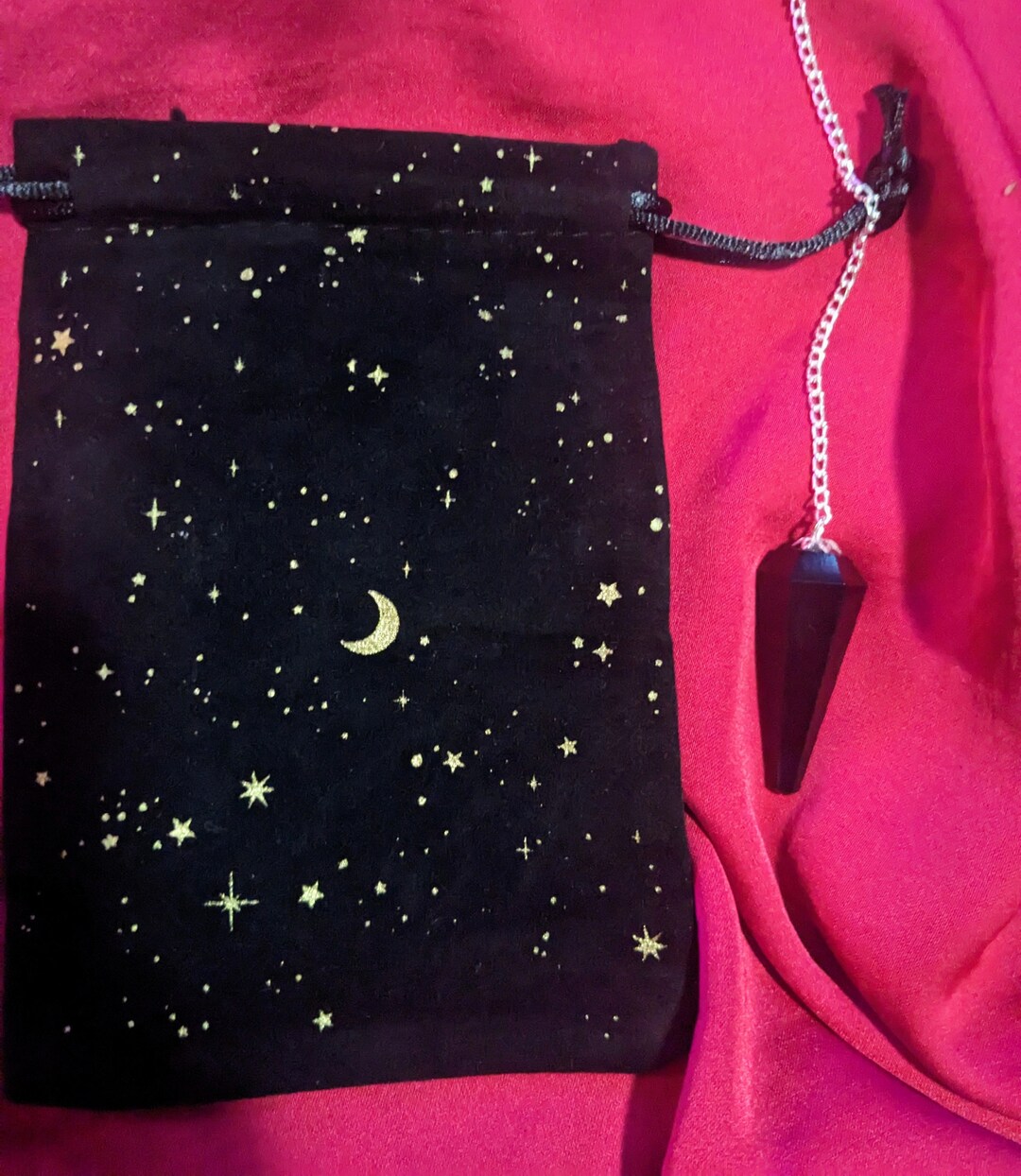 Black Obsidian Pendulum - Etsy