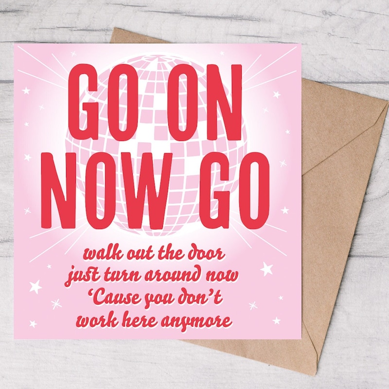 Funny Leaving Card - Etsy UK