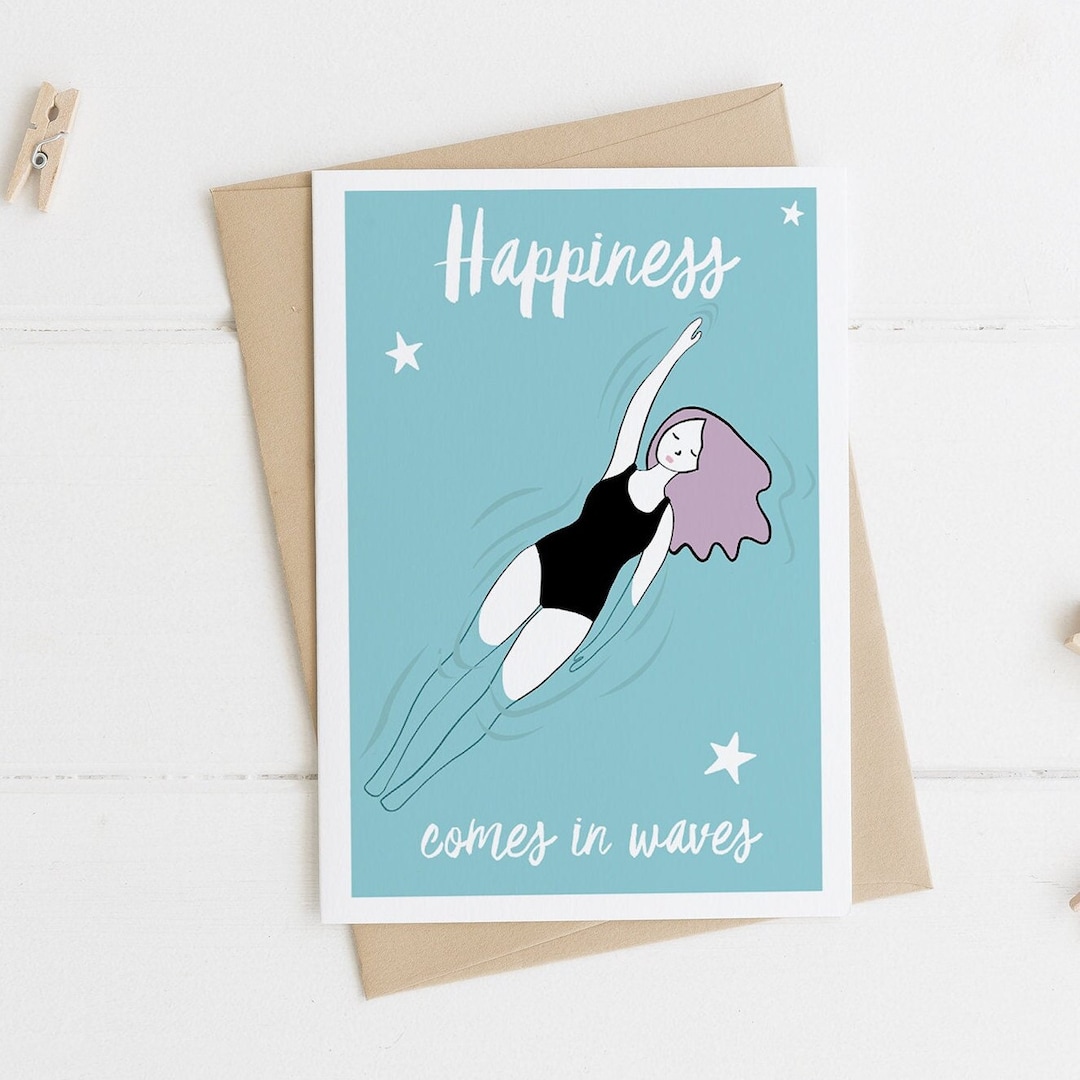 Wild Swimming Card, Sea Swimming, Swimming, Cold Water Swimming ...