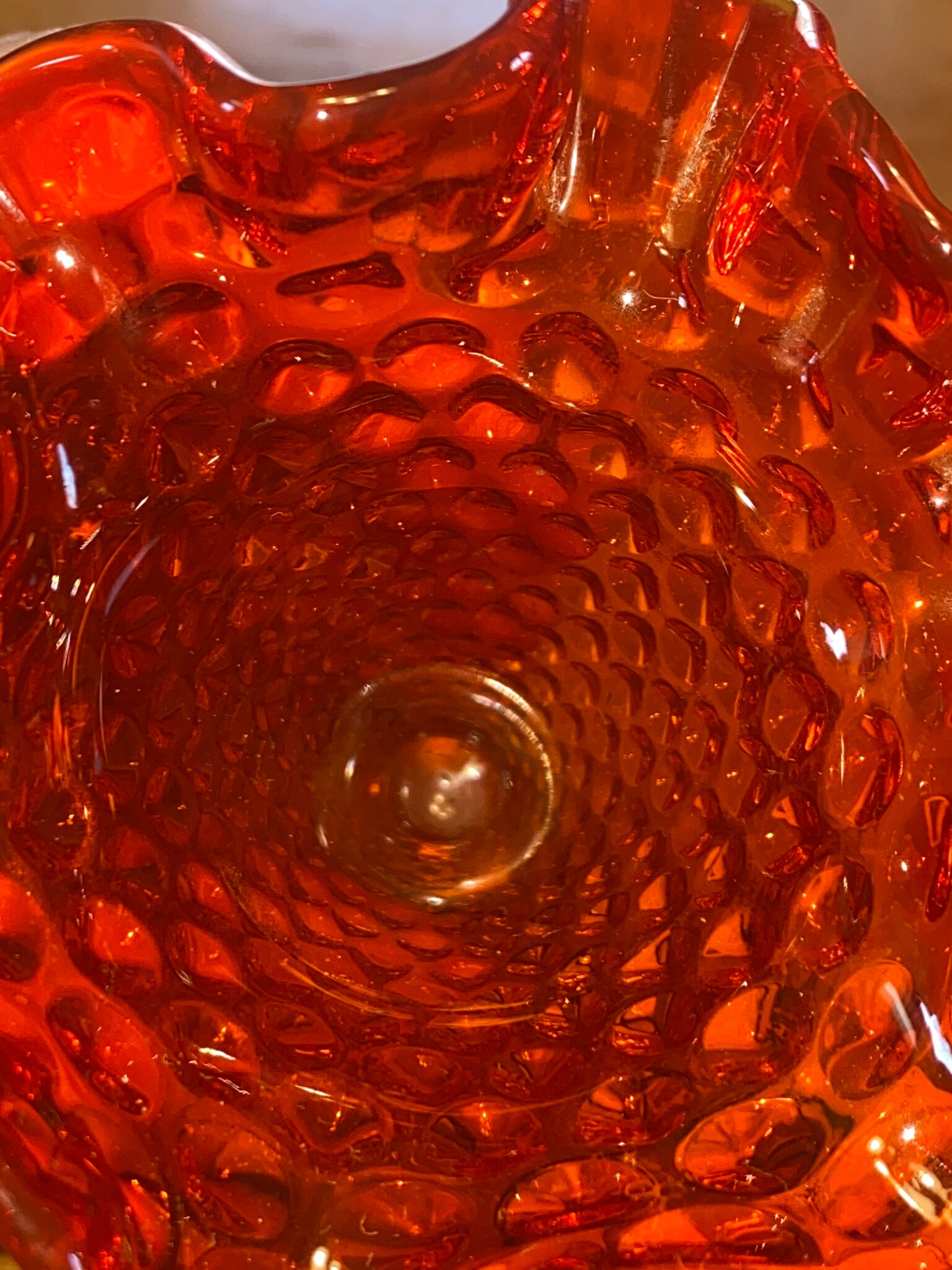 Home Décor Home & Living Mantel Decor Red Orange Ombre Ruffle Edge ...