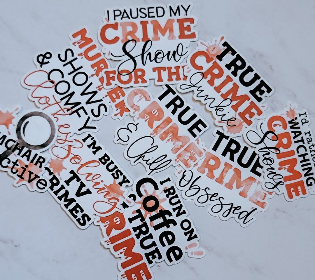 True Crime Stickers Horror Stickers Murder Show Stickers - Etsy