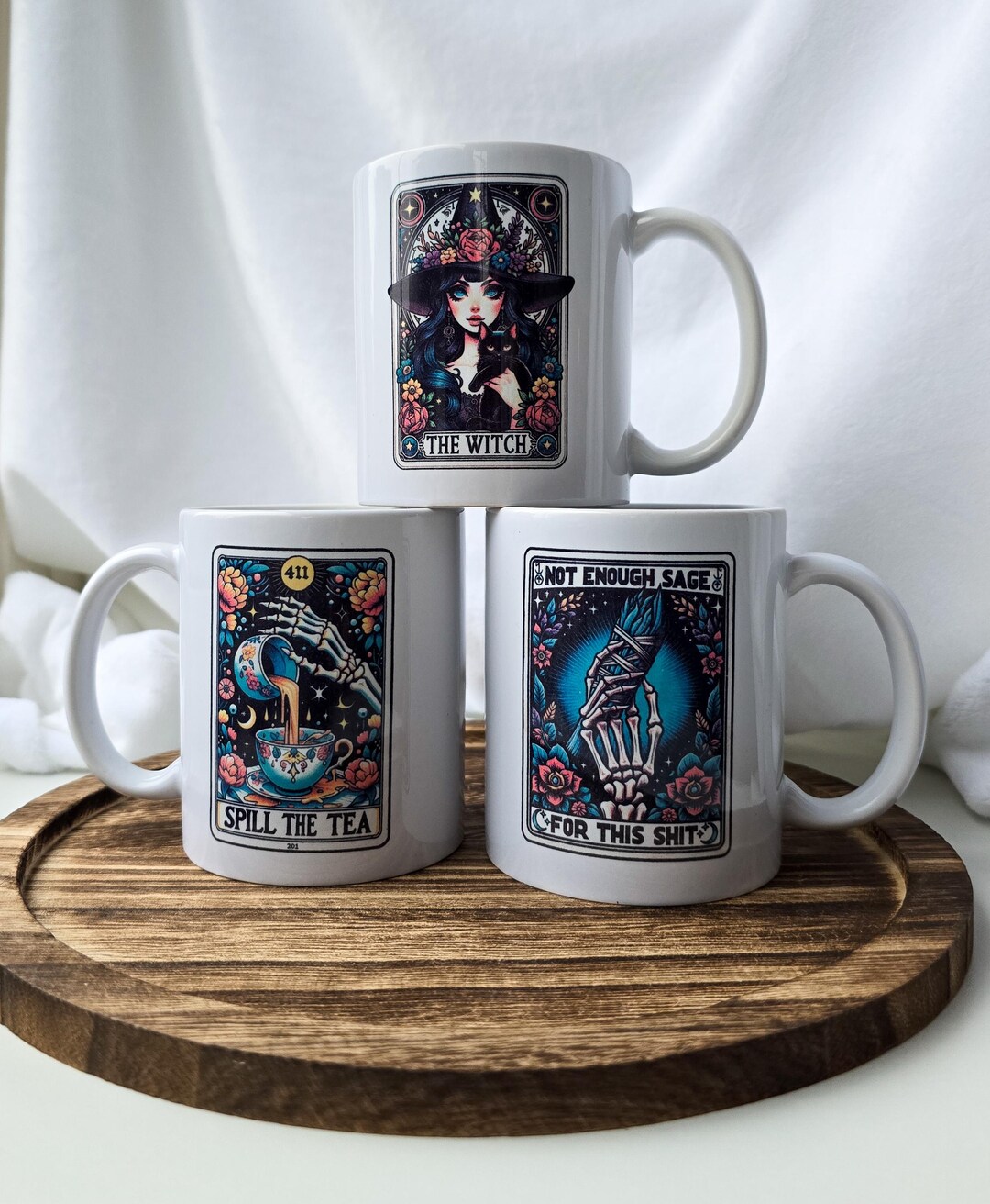 Tarot Card Coffee Mug - Funny Tarot Mugs - Occult Coffee Mug - Etsy