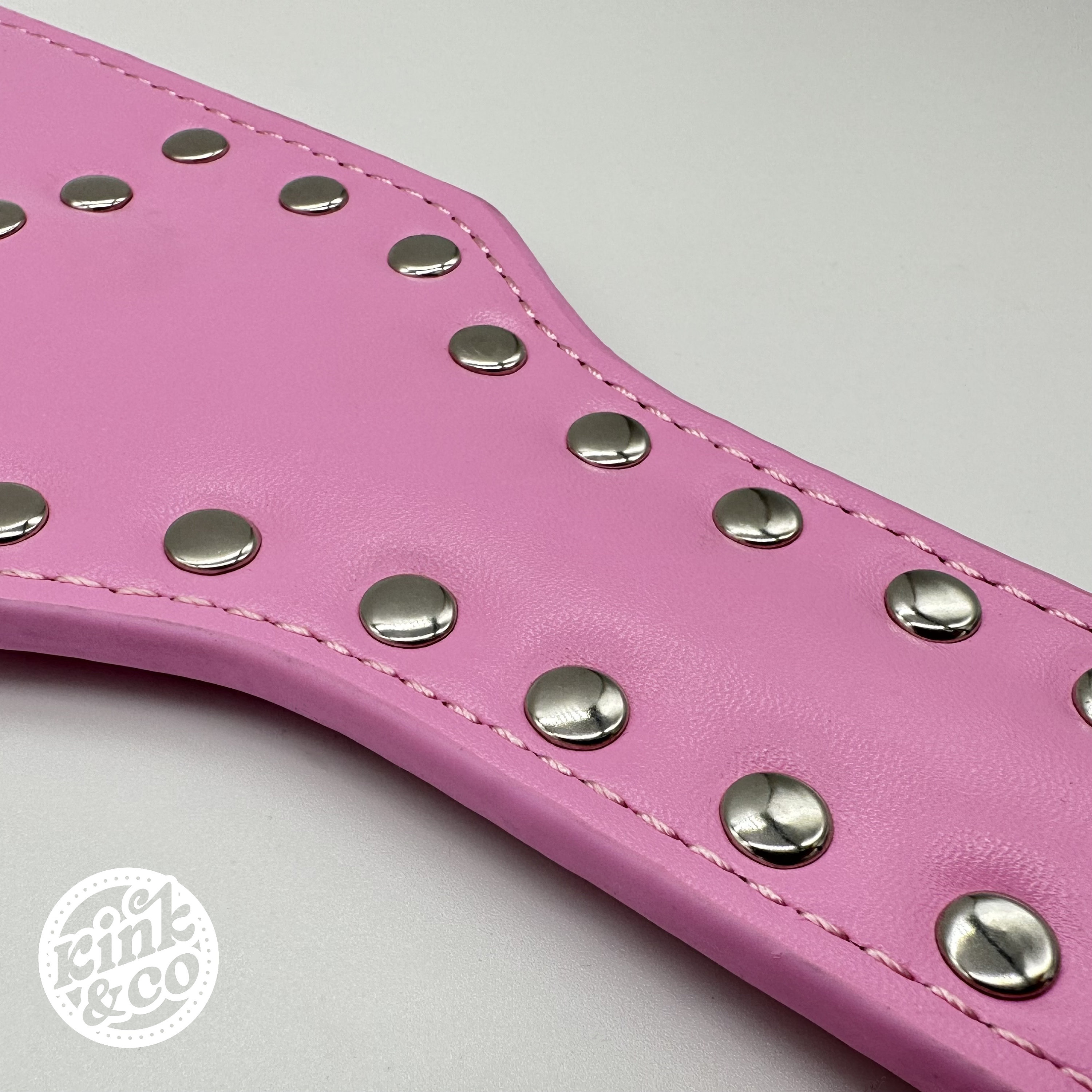 Pink Heart Leather Studded Slapper Paddle - Etsy UK