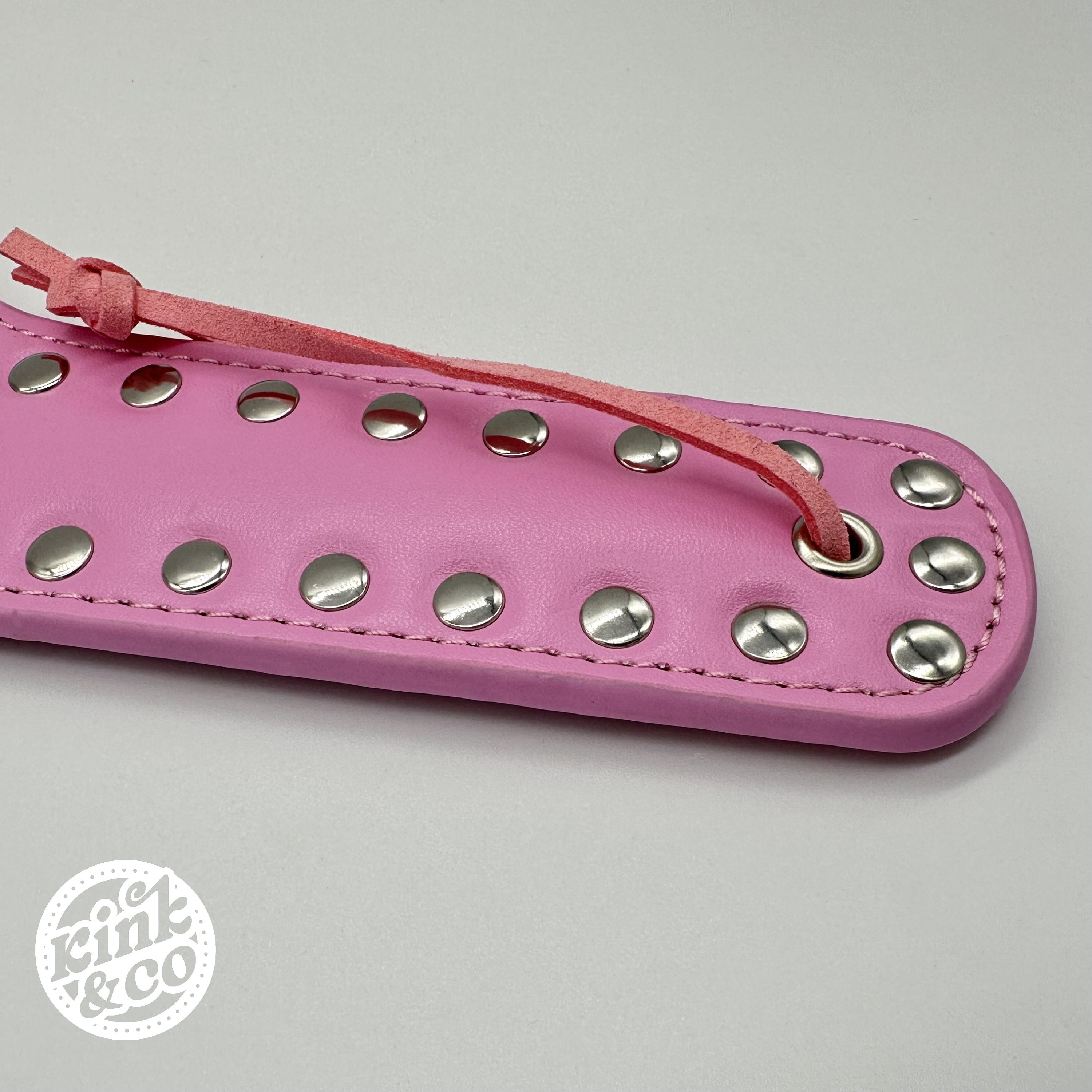 Pink Heart Leather Studded Slapper Paddle - Etsy UK