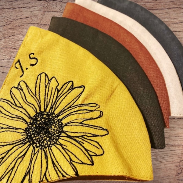 Sunflower Face Mask - Etsy