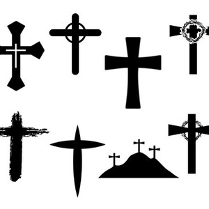 15 Cross Svg/png/dxf Bundle, Christian Cross Shirt Svg, Crucifix Cross ...