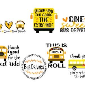 15 School Bus Driver Appreciation Gift Svg/png/dxf Bundle, Bus Driver ...