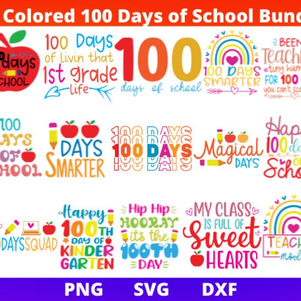 100 Days Smarter Svg - Etsy