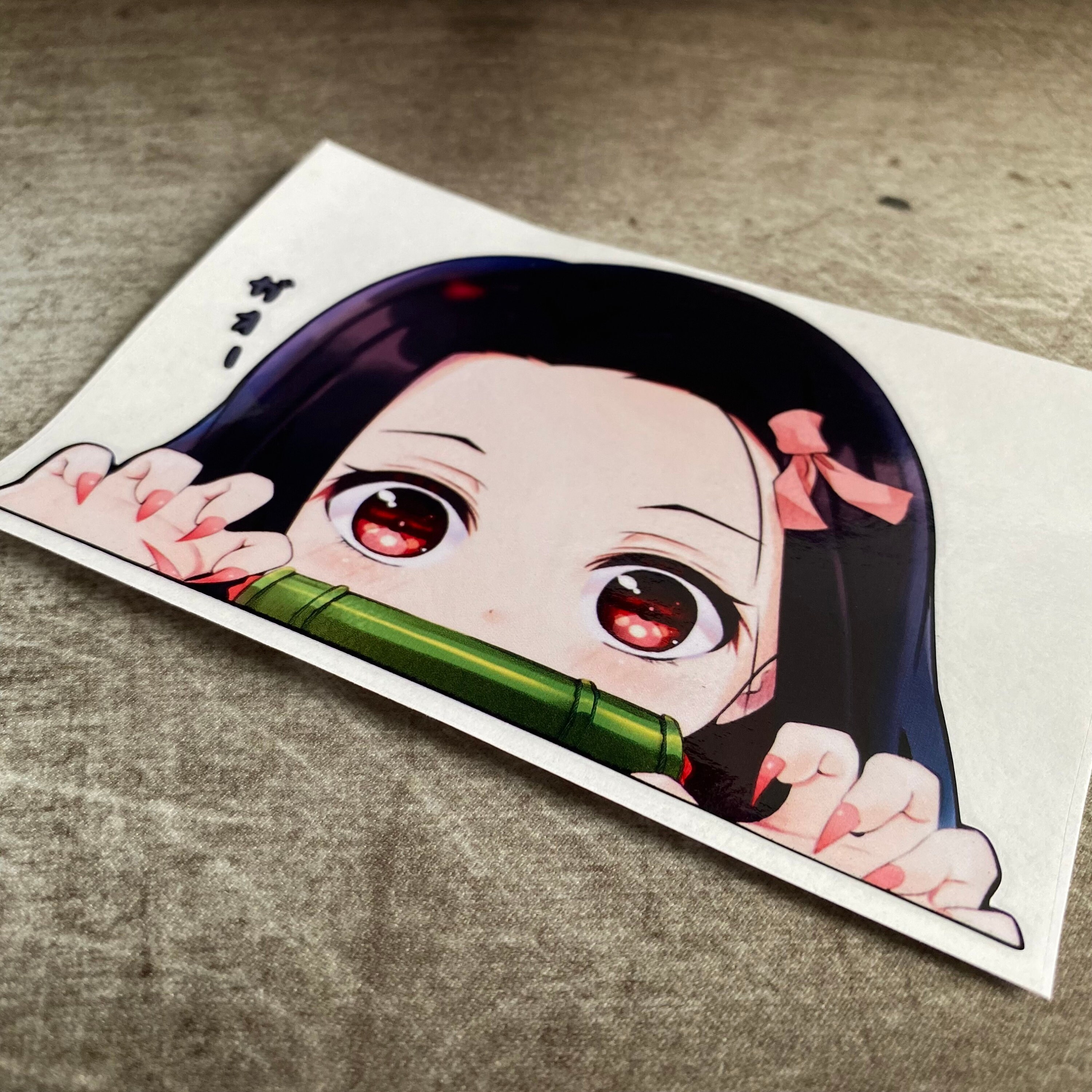 Nezuko Kamado Vinyl Car Sticker Kimetsu no Yaiba Demon | Etsy