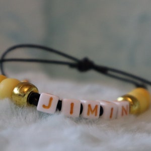 BTS Jimin Bracelet Handmade Adjustable Bead Jewellery K-pop Idol ...