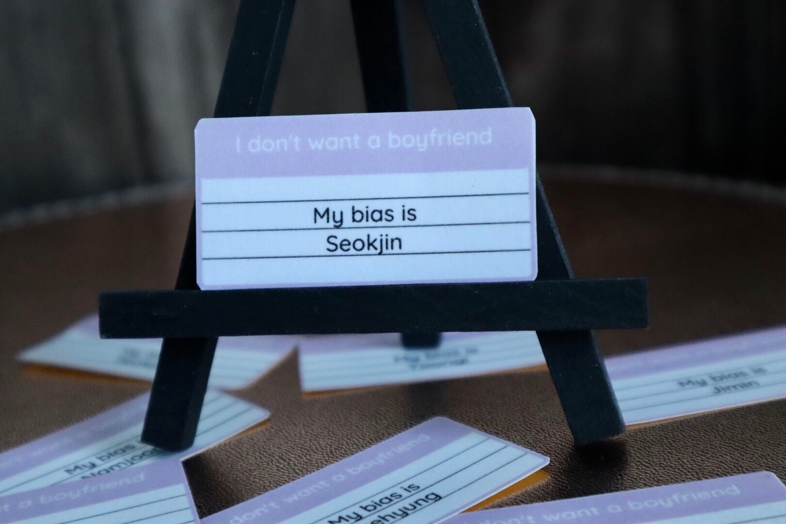 BTS Bias Name Tag Sticker K-pop Merchandise Stickers - Etsy