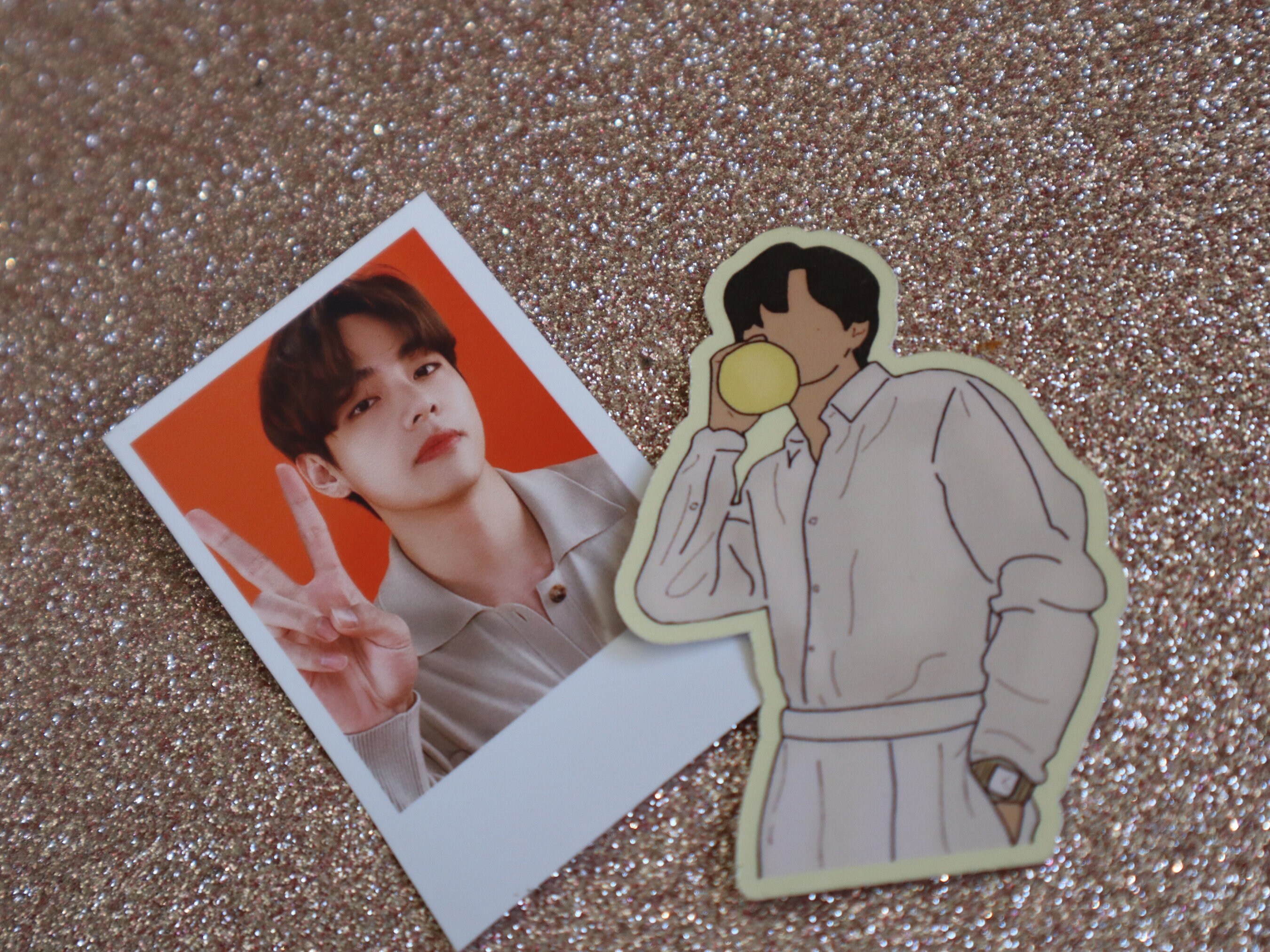 Kim Taehyung Vogue Stickers BTS V Fan Art K-pop Merchandise - Etsy UK