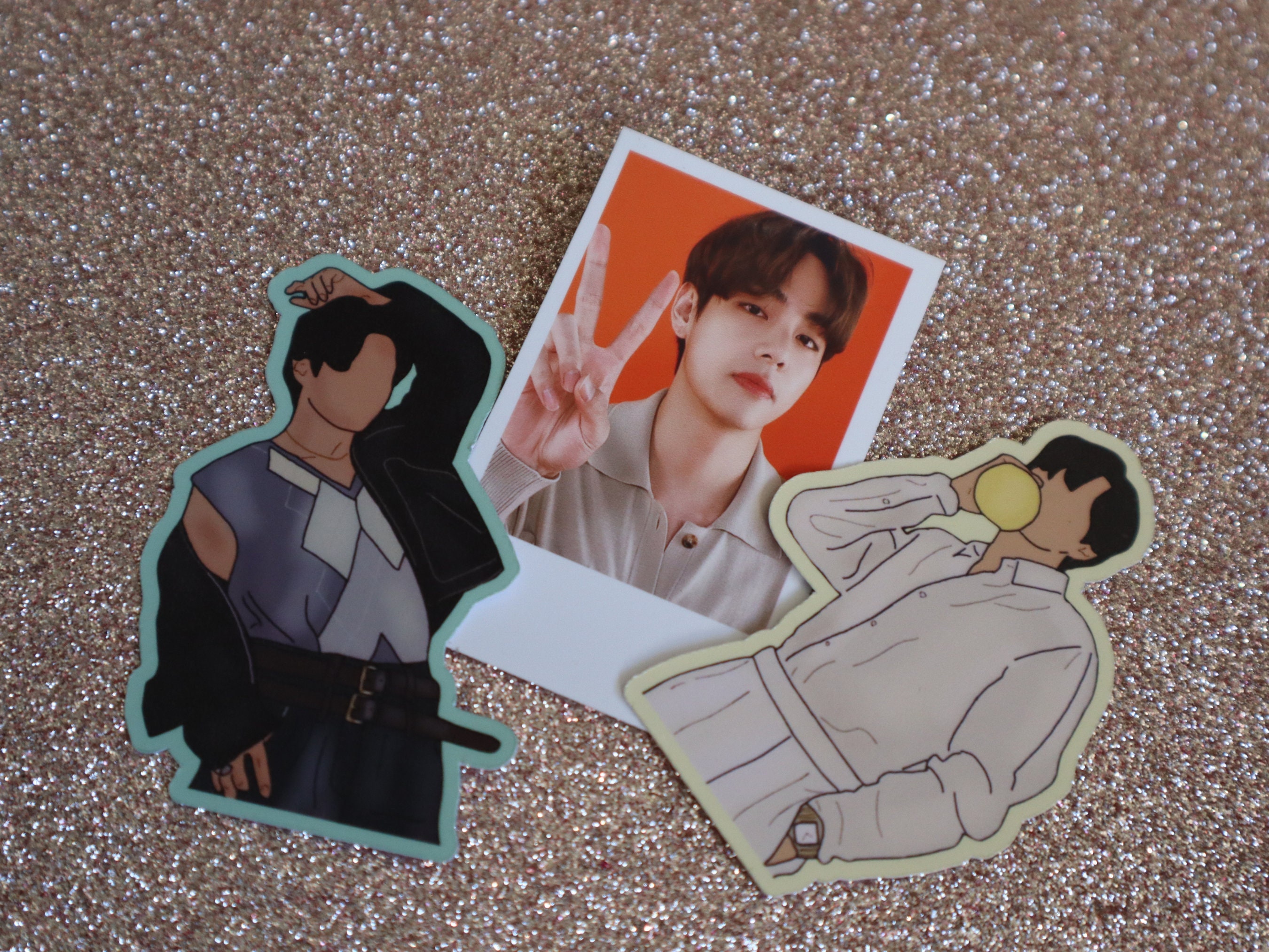 Kim Taehyung Vogue Stickers BTS V Fan Art K-pop Merchandise - Etsy UK