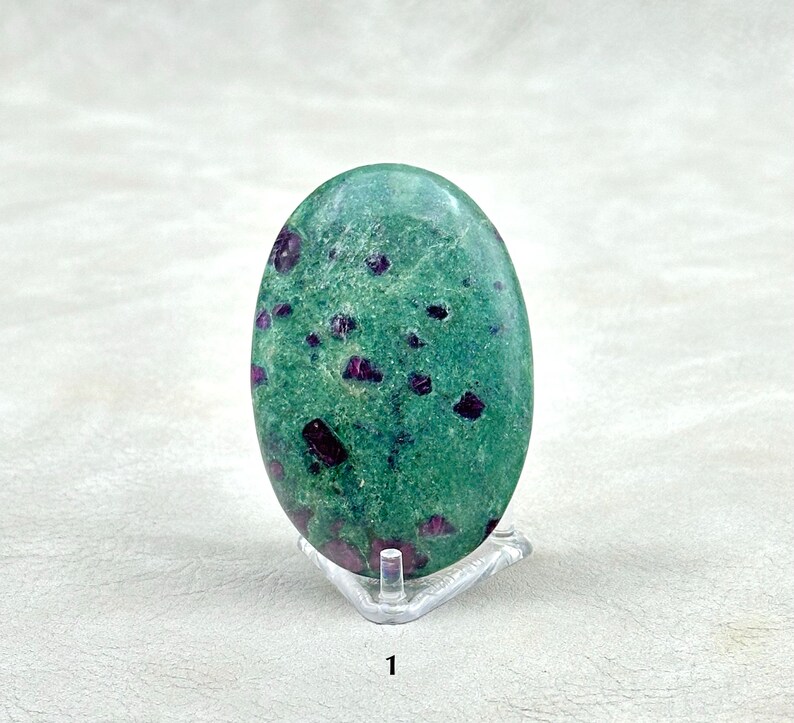 Ruby in Fuchsite Palm Stones - Etsy