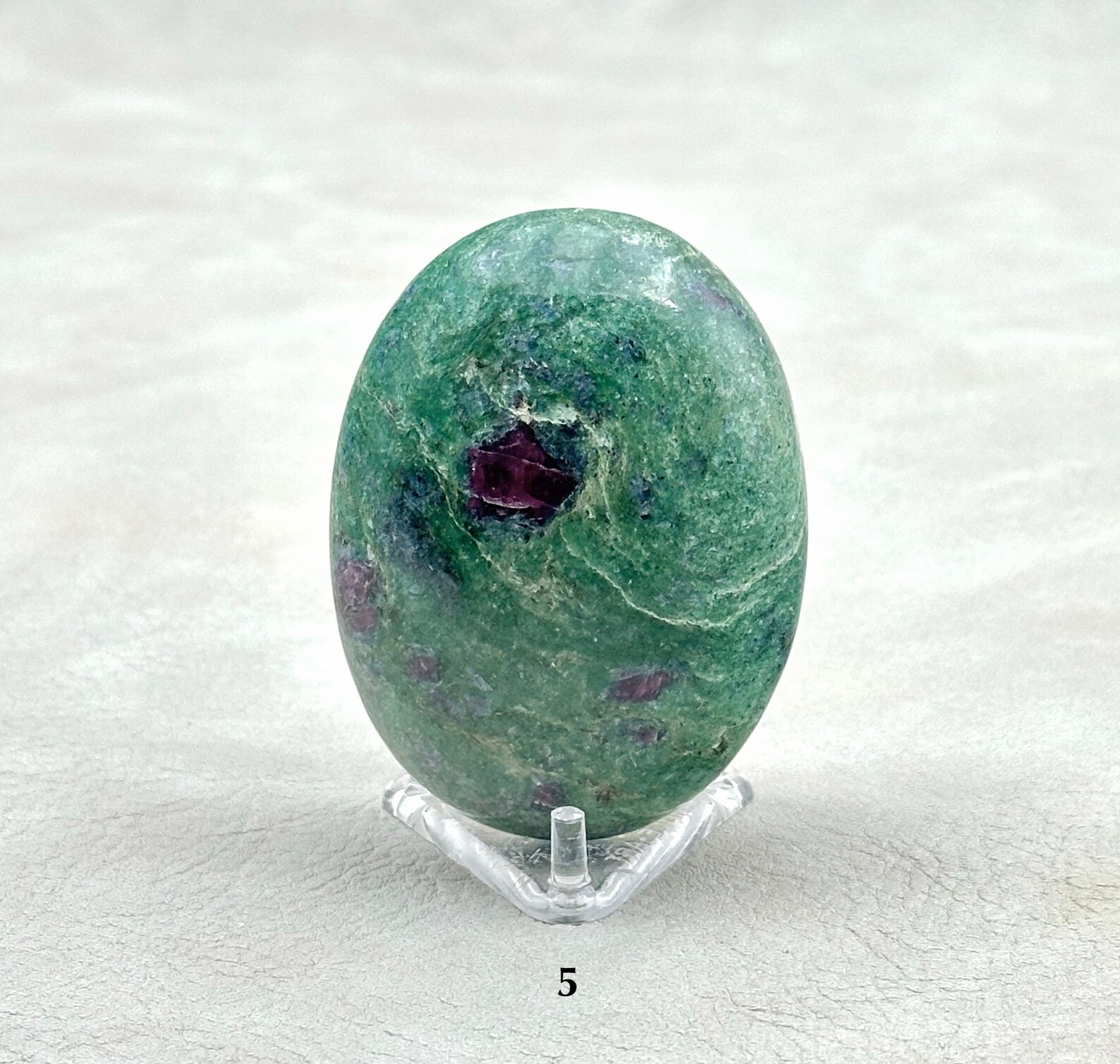 Ruby in Fuchsite Palm Stones - Etsy