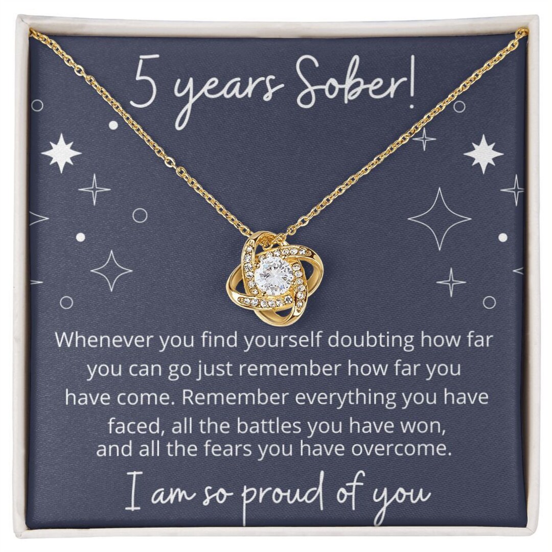 5 Year Sober, Celebrate Sobriety, AA, Recovery Gift, Sober Life ...